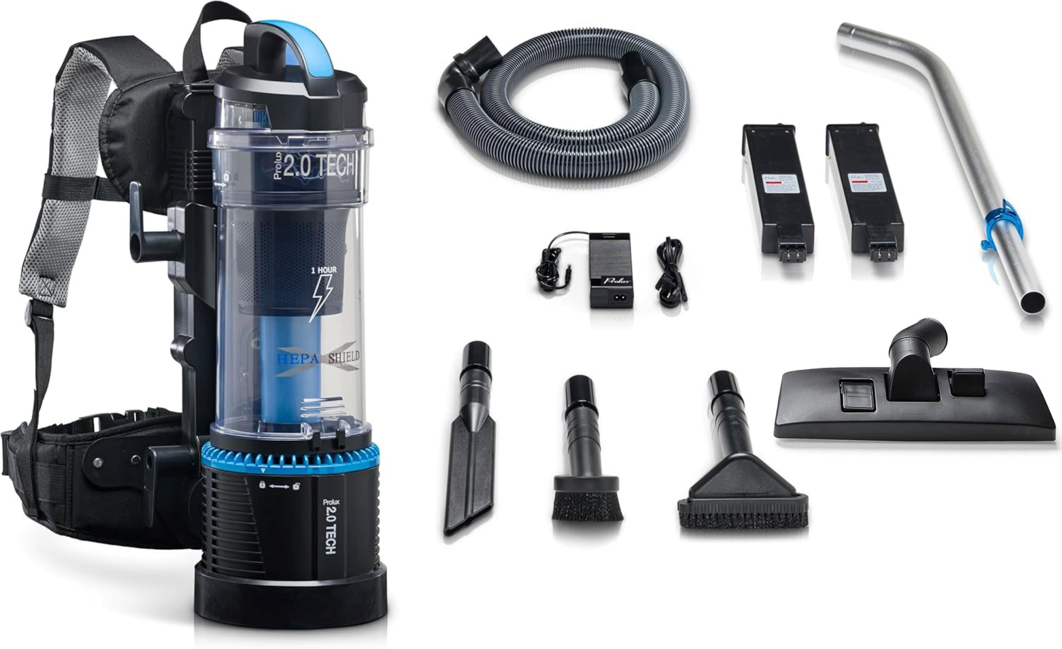 Prolux 2.0 Cordless Bagless Backpack Vacuum with Lithium Ion Battery ...